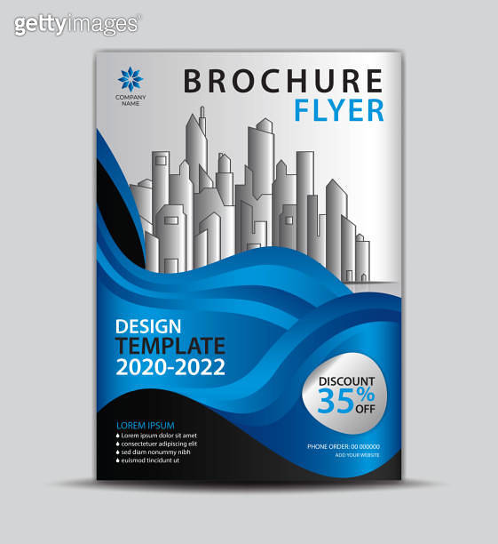 Flyer template for promotion, leaflet design, brochure layout, cover ...