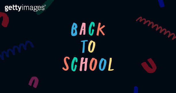 Back to school on September 1. Horizontal web banner, newsletter header ...