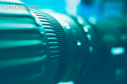 Close-up of a Television Camera Lens. 이미지 (1187351097) - 게티이미지뱅크