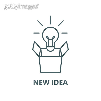 New idea vector line icon, linear concept, outline sign, symbol 이미지 ...