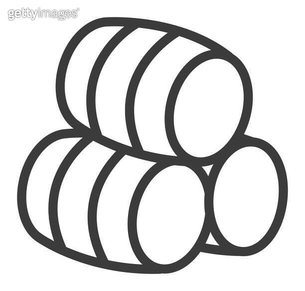 Icon Three Wine Barrels Outline Grey Basic 이미지 (1148185142) - 게티이미지뱅크