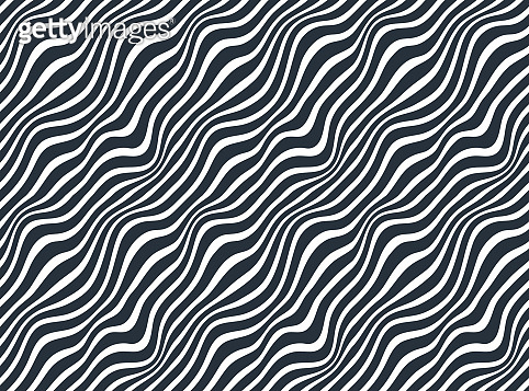 Lined seamless minimalistic pattern with optical illusion, op art ...