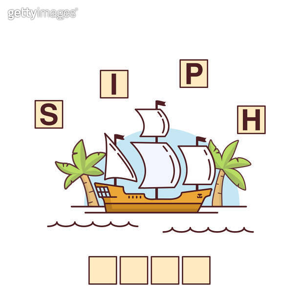 Game words puzzle ship.Education developing child.Sailing galleon. The ...