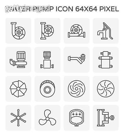 water pump icon (1128687250) 일러스트, 무료 일러스트, 아이콘, 무료 아이콘 - 게티이미지뱅크