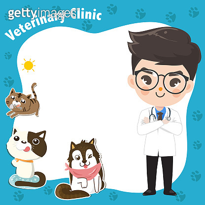 Template to enter text for a veterinary clinic. 이미지 (1157723996) - 게티이미지뱅크