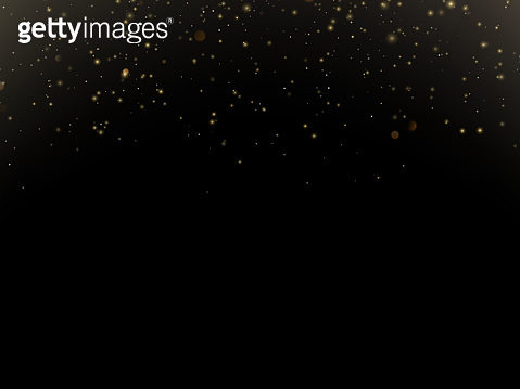 Overlay effect for luxury greeting rich card. Star dust light on black ...