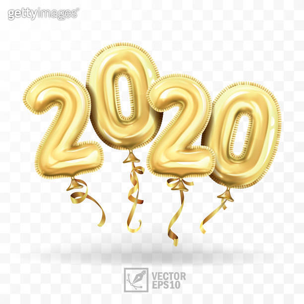 3d realistic isolated vector with gold gel balls as numbers two ...