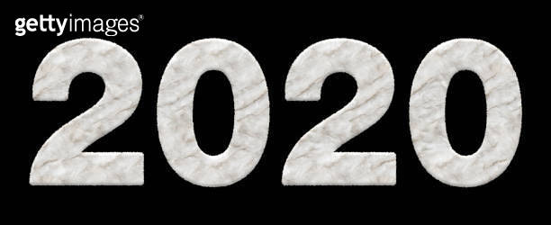 New year number 2020 from fur for design 이미지 (1168334134) - 게티이미지뱅크