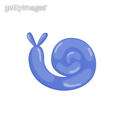 Snail balloons. Vector balloon animals for happy kids party isolated on ...