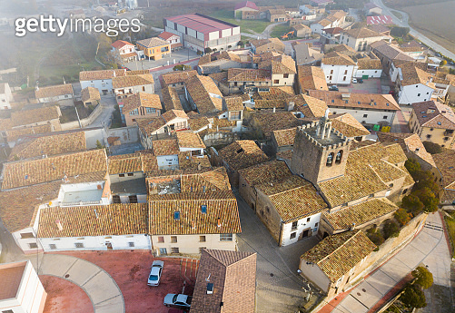 Aerial view of Liedena cityscape 이미지 (1124351560) - 게티이미지뱅크