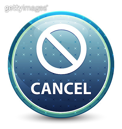 Cancel (prohibition sign icon) shiny sky blue round button 이미지 ...