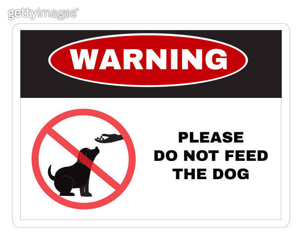Animal Prevention signs, Warning board with message WARNING PLEASE DO ...