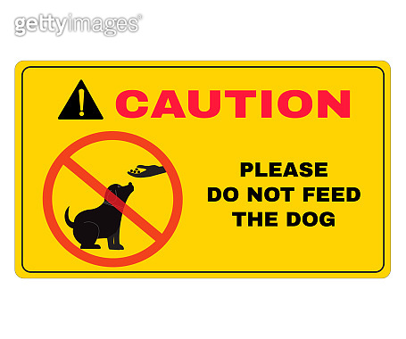 Animal Prevention signs, Caution board with message CAUTION PLEASE DO ...