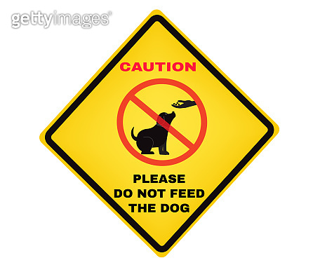 Animal Prevention signs, Caution board with message CAUTION PLEASE DO ...
