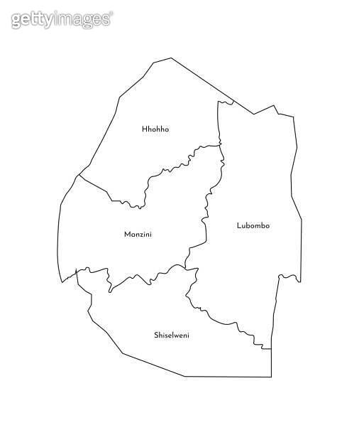 Vector isolated illustration of simplified administrative map of ...