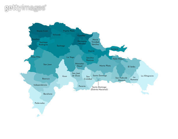 Vector isolated illustration of simplified administrative map of ...