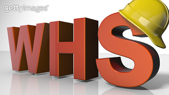 Work safety title health and safety (WHS (HSE) (OSH) welfare in the ...