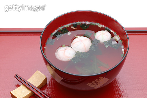 Japanese food, Osuimono soup of fu (1178223999) - 게티이미지뱅크