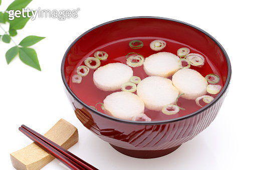 Japanese food, Osuimono soup of fu (1178224667) - 게티이미지뱅크