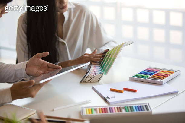 Group of Designer students or Programmer drawing website UX layout app ...