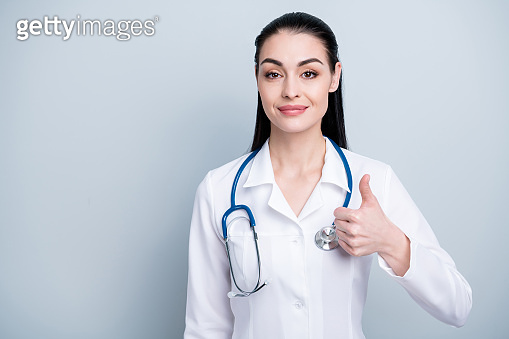 Close up photo beautiful she her lady doctor hospital cardiologist ...