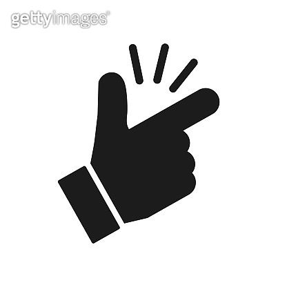 It’s simple - finger snap icon in flat style. Easy icon. Finger ...