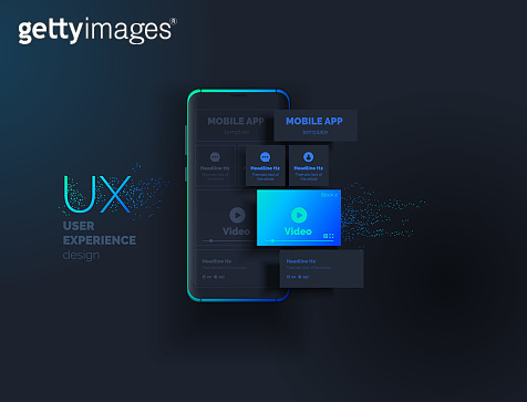 Mobile apps. Creation of a mobile application. Web page created from ...