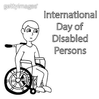 white man in a wheelchair. international day of disabled persons ...