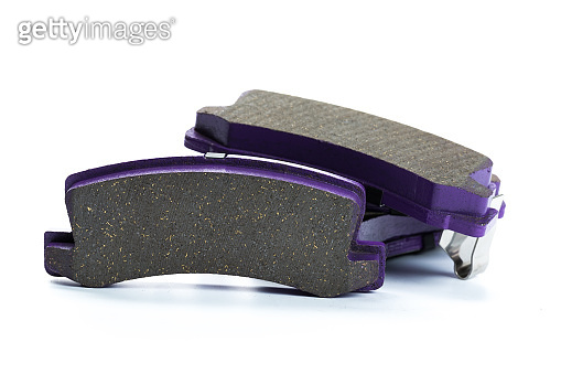 Set of brake pad, Maintenance spares for car isolated on white 이미지 ...