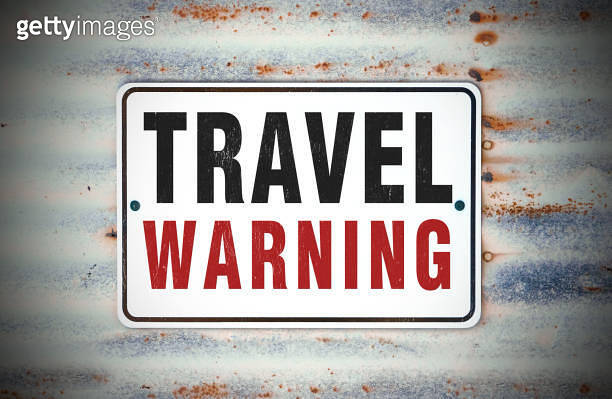 Travel Warning Sign 이미지 (1167804690) - 게티이미지뱅크