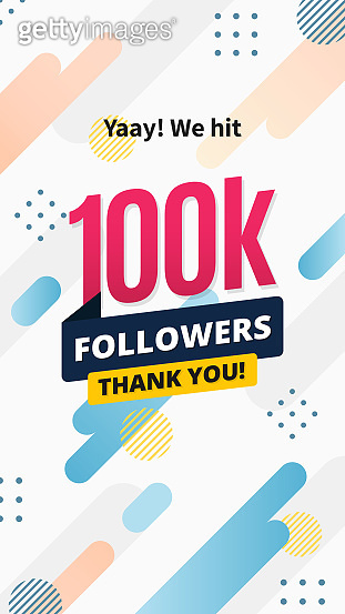 100k followers story post background template design. flyer banner for ...