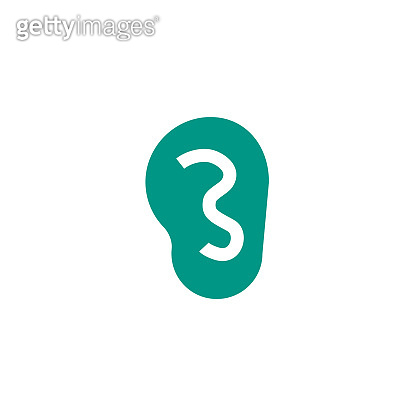 ear icon sound sense symbol. medical healthcare vector illustration ...