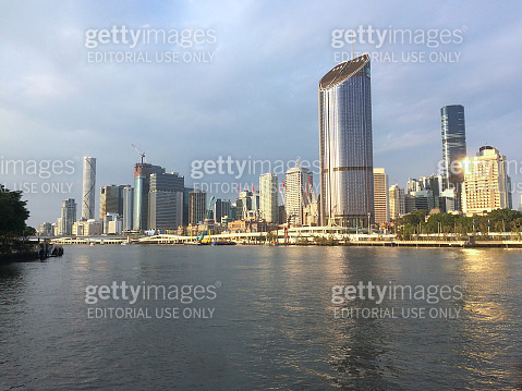View of Brisbane CDB buildings and the Brisbane river 이미지 (1188384067 ...