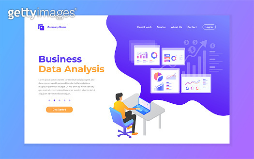 web page design templates for data analysis, digital marketing ...