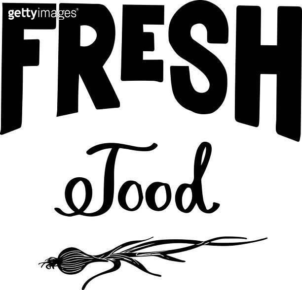 fresh food icons, labels. Organic tags. Natural product elements ...