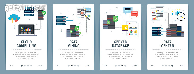 Cloud Computing, data mining and data center. 이미지 (1145882851) - 게티이미지뱅크