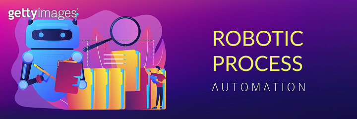 Robotic process automation concept banner header. (1133755228) - 게티이미지뱅크