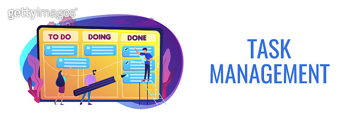 Task management concept banner header. 이미지 (1136627754) - 게티이미지뱅크