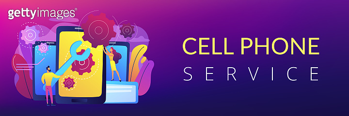 Smartphone repair concept banner header. (1133763209) - 게티이미지뱅크
