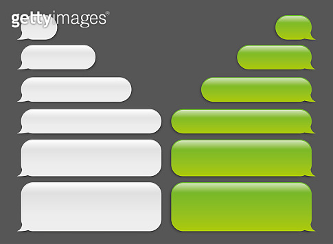 Vector modern sms or message icons. Bubble speech set (1093311356) 일러스트 ...