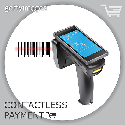 Inventory barcode scanner reader. Barcode scanner vector illustration ...