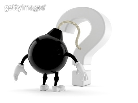 Bomb character looking at question mark symbol (1153261877) 아이콘, 무료 아이콘 ...