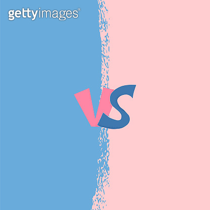 VS screen. Versus vector sign with copy space. 이미지 (1283257560) - 게티이미지뱅크
