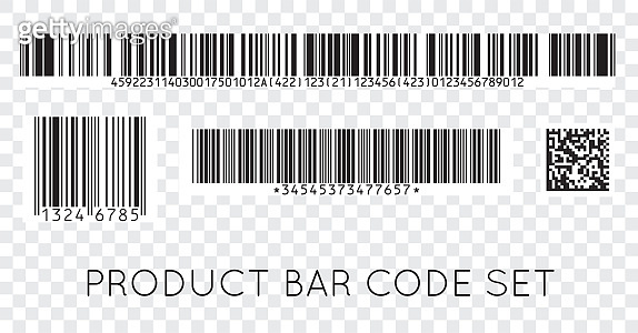 Bar code icon. Set of Modern Flat Barcode. Can be use as a template for ...