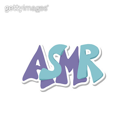 ASMR text acronym. Vector hand drawn letters. (1198926347) 일러스트, 무료 ...