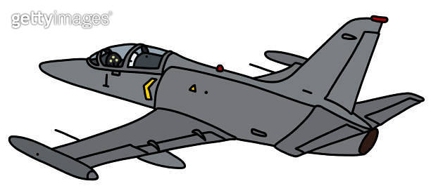 The gray small military aircraft 이미지 (1212898756) - 게티이미지뱅크