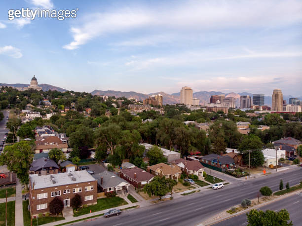 Roman Architecture Dome Style Utah State Capitol Building in Salt Lake ...