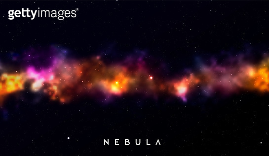Space background Fantastic outer view with realistic bright stars and ...