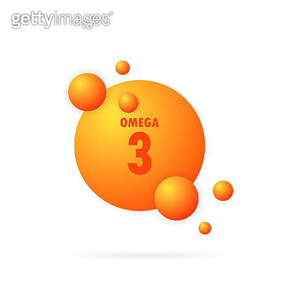 Omega 3 gold icon. Fish oil capsule. Vitamin drop pill capsule. Gold ...