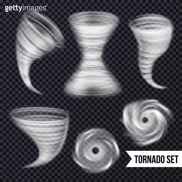 storm hurricane tornado cyclone realistic set 이미지 (1201228721) - 게티이미지뱅크